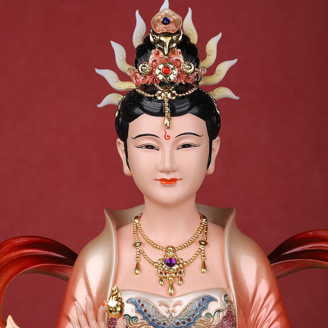 Liao Fanju rides the nine-tailed fox goddess statue resin home nine ...