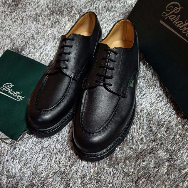 French paraboot chambord men's shoes casual leather shoes genuine ...