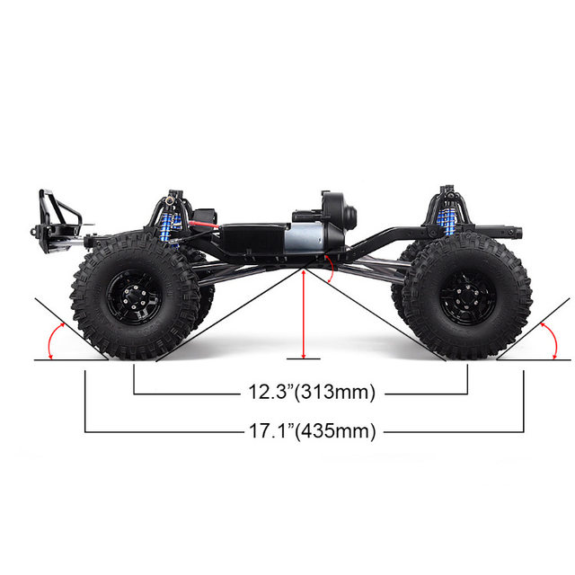 1/10 model climbing car 313 wheelbase SCX10 frame second generation ...