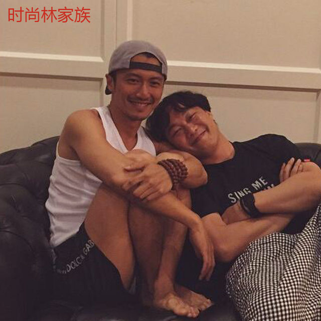 Nicholas Tse concert Black vest, the same male cotton round neck ...