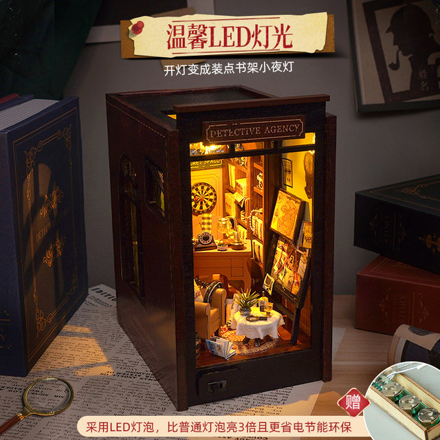 Shuli DIY handmade hut detective three-dimensional puzzle miniature ...