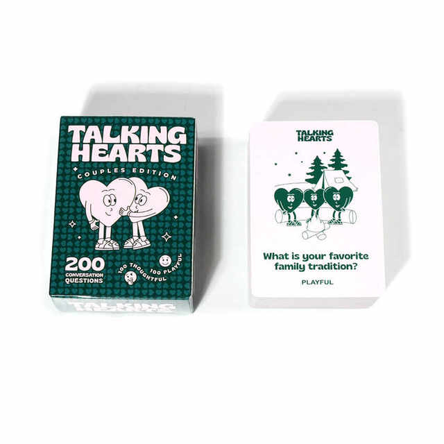 Talking Hearts Conversation Question and Answer Card Game
