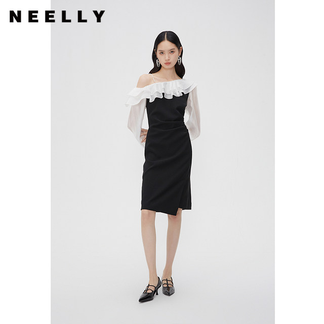 NEELLY Nali Shopping Mall same French high-end dress for women's spring ...