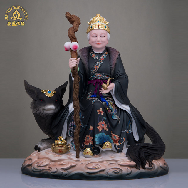 Black old lady statue, white marble mink coat, black grandma, black ...