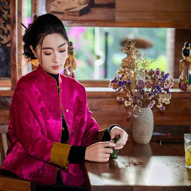 Jacquard outer Dai clothing improved clothing ethnic style