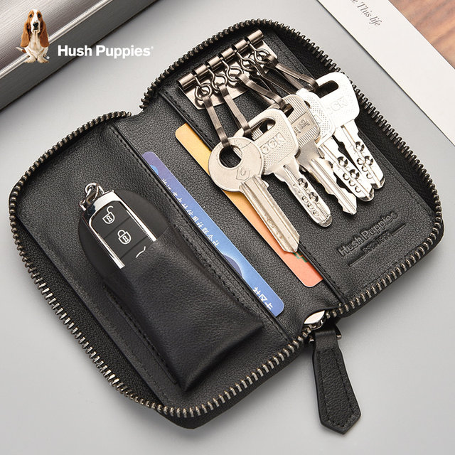 Hush Puppies key bag men's large-capacity car key bag storage universal ...