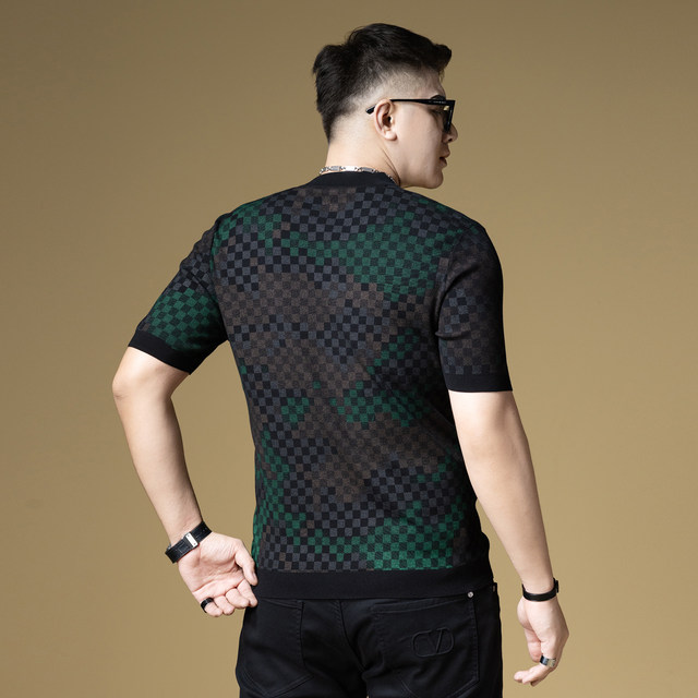 ZOUK American retro men's fashion brand 2024 new camouflage plaid ...