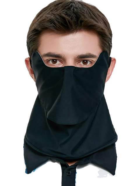 Golf sun protection neck ice silk mask sun protection scarf men's ...