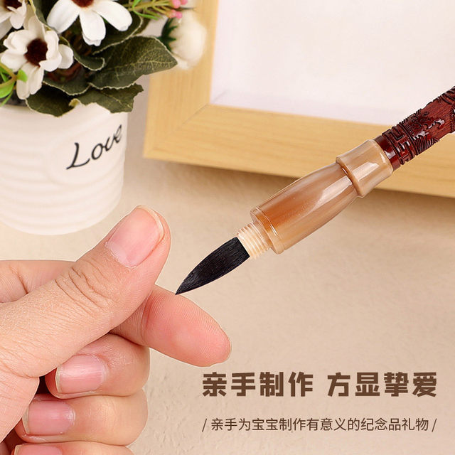 Baby fetal hair souvenir DIY self -made fetal hair pen -full moon fetal ...