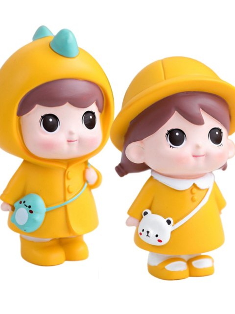 Resin cute Xiaoxiao little yellow hat girl Bella Michelle Princess ...