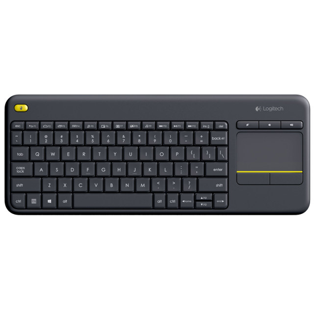 Logitech K400Plus wireless touch keyboard Android smart TV computer ...