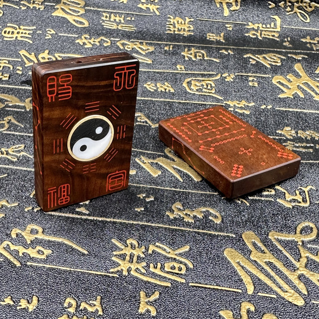 Taoist lightning jujube inlaid raw ore cinnabar gossip pendant Taoist ...