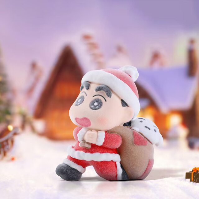 Flocked Crayon Shin-chan Blind Box 2024 New Shin-chan's Christmas ...