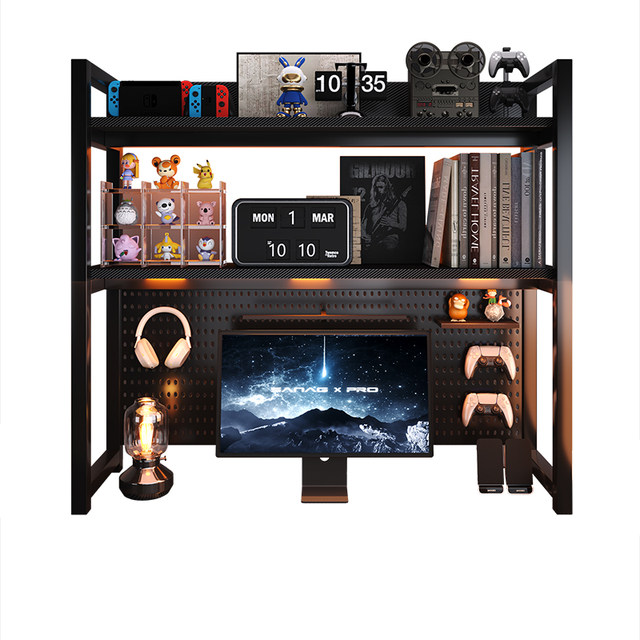 Office desktop multi -layer finishing frame Small shelves Simple ...