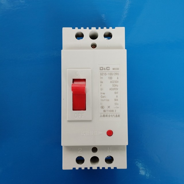 Household plastic shell circuit breaker 100a high-power air switch 220V ...