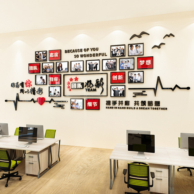 Employee style display photo wall company corporate office incentive ...