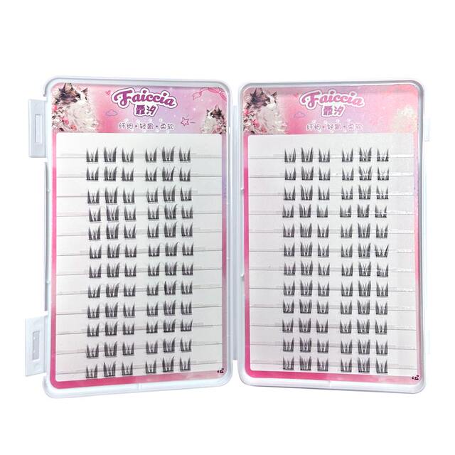 Glue-free self-adhesive false eyelashes, lazy cat ear elf, natural ...