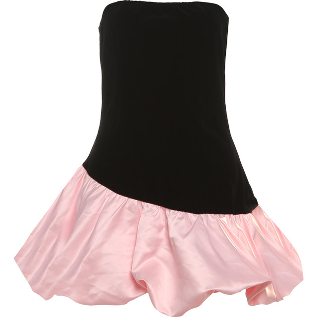 KLIOU American hot girl style retro age-reducing contrasting color tube ...