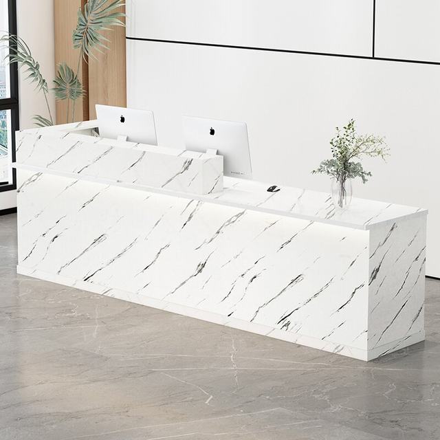 The front desk cashier's simple and modern reception desk consulting ...