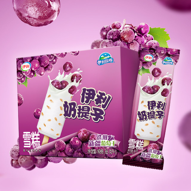 Yili Ranch Milk Tiszi Fragrant Milk -flavored honey raisin ice cream ...