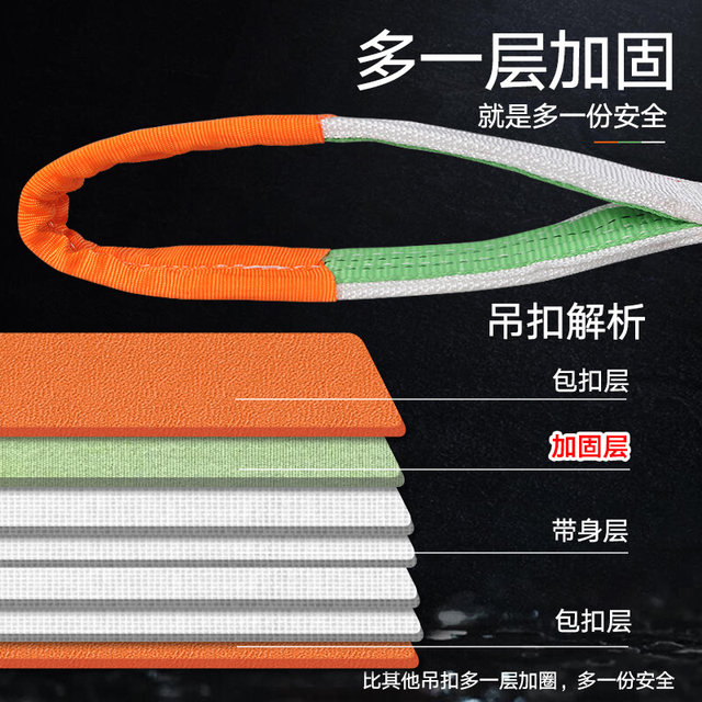 White hoisting belt lifting suspender lifting flat crane national ...