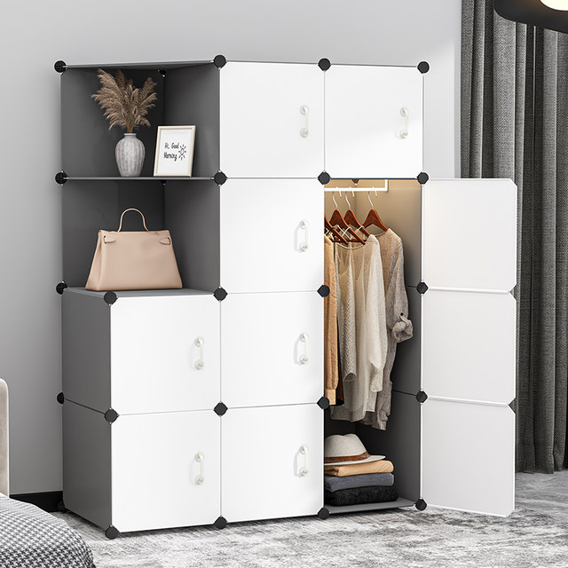 Simple wardrobe bedroom home rental room hanging wardrobe dormitory ...