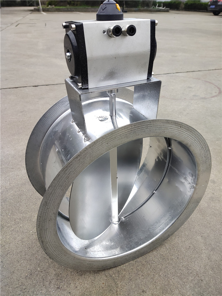 Galvanized Pneumatic Valve for Air Duct - Stainless Steel Air Volume ...
