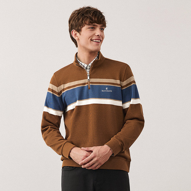 [Model] Navigare Italian sailing semi -zipper sweater men's autumn ...