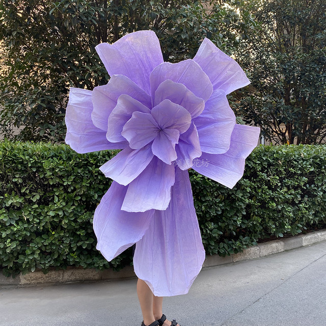 Giant paper flower paper art plastic flower large wedding background ...