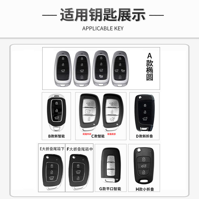 Beijing Hyundai Motor Key Set Women's Erad name IX25 Langyong Ix35 ...