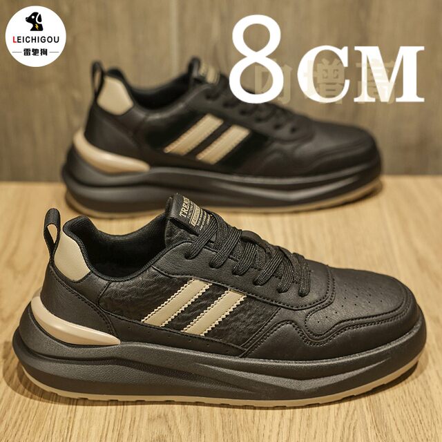 Thick sole inner height-enhancing shoes for men 10cm summer high-end ...
