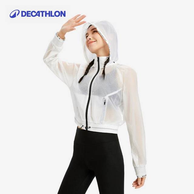 Decathlon sports jacket Female summer outdoor short anti -splashed ...