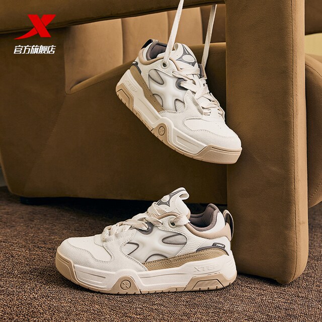 Xtep STAR-X Bread Shoes Couple Shoes 2025 Autumn New Men's Shoes Casual ...