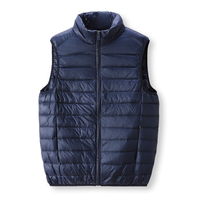 Autumn and winter down cotton vest men wearing middle -aged and elderly internal and older ...