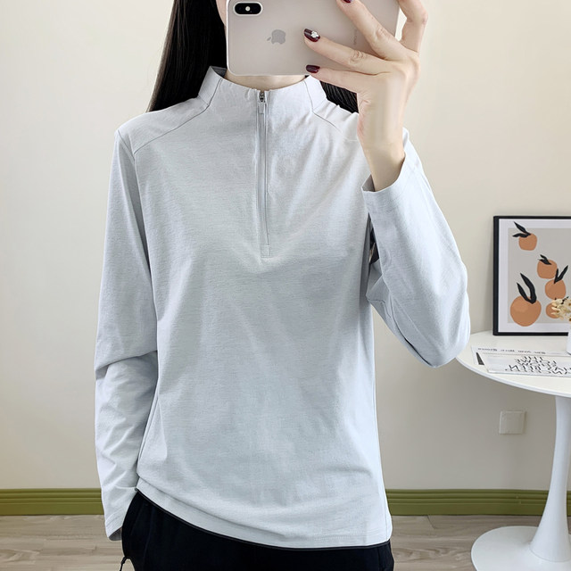 Spring and Autumn New Sports Top Female Long -sleeved Speed Clothes ...