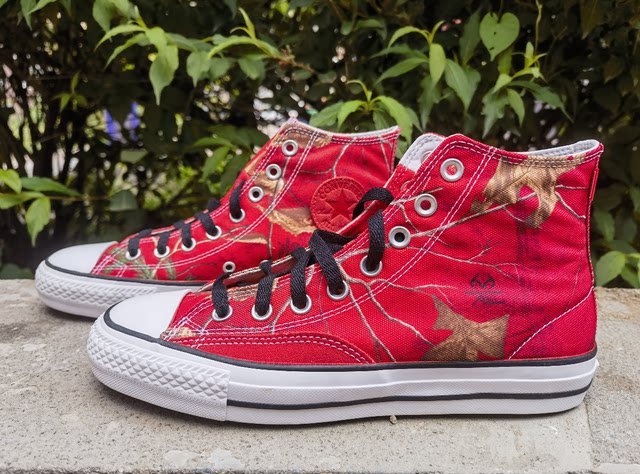 Cool tie-dyeing technology, Converse CONVERSE red leaf-deep leaf ...