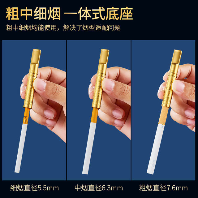 Zobo genuine titanium alloy cigarette holder filter circulation type ...