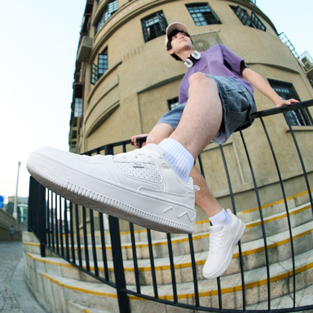 361 Men's Shoes White Shoes 2024 Autumn and Winter Versatile Air Force ...