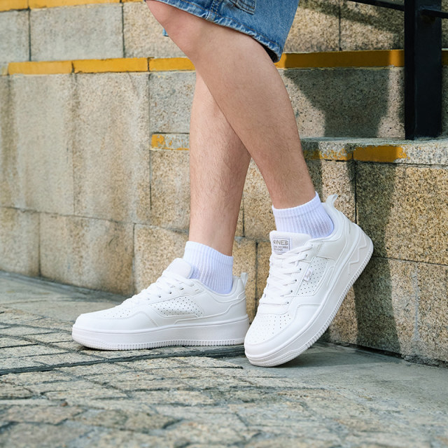 361 Men's Shoes White Shoes 2024 Autumn and Winter Versatile Air Force ...