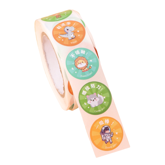 Rolling sticker girls and children's reward stickers encourage small ...