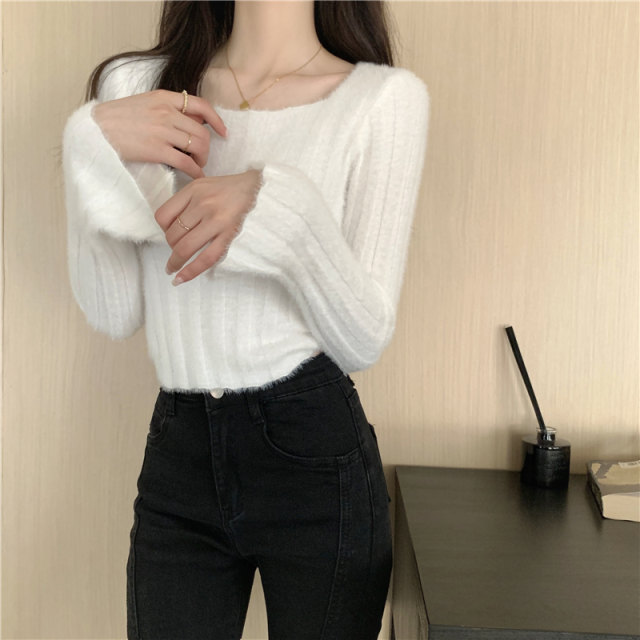 Autumn and winter Fang Fang Fang Xiu's long -sleeved bottoming sweater ...