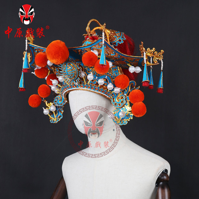 Double -sided handmade silk octagonal cap helmet, drama week hats ...