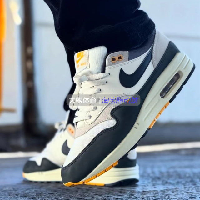 Authentic Nike/Nike Air Max1 men's shock absorption low top wear ...