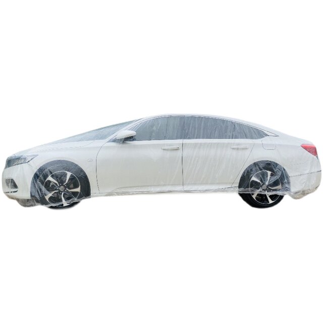 10-piece disposable plastic transparent car clothing cover dustproof ...
