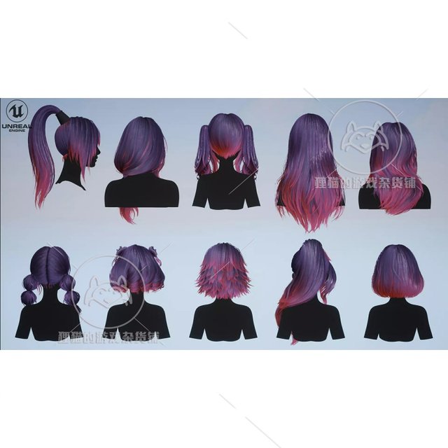 Unity HairStyle Pack 1.0 hairstyle resource package