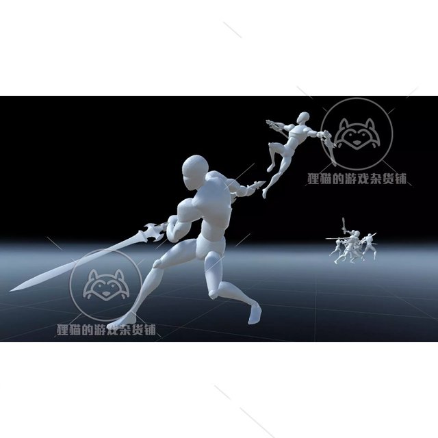 Unity ReverseDualBlade Animset 1.1 long sword two-handed sword animation package