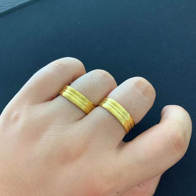 Tide Men's genuine Vietnamese sand gold brass plating closure and ...