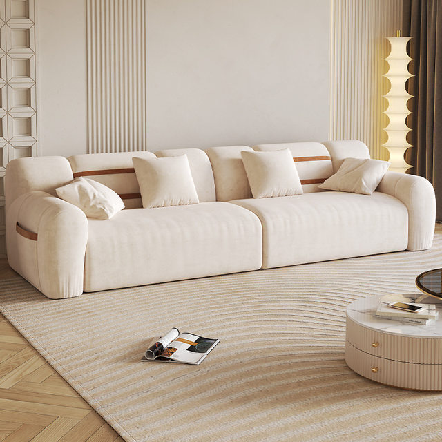 Silent wind -style minimalist frosted cloth art sofa combat light ...