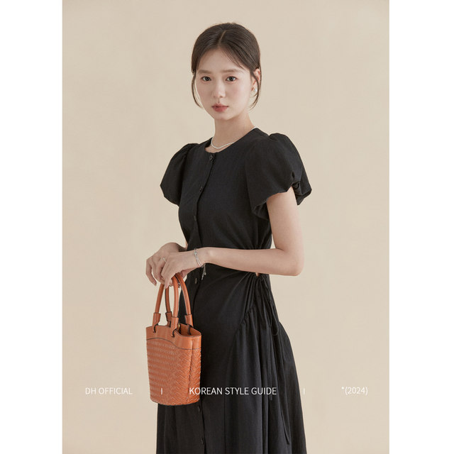 Dh official French romantic summer cool temperament dress female Xia Han