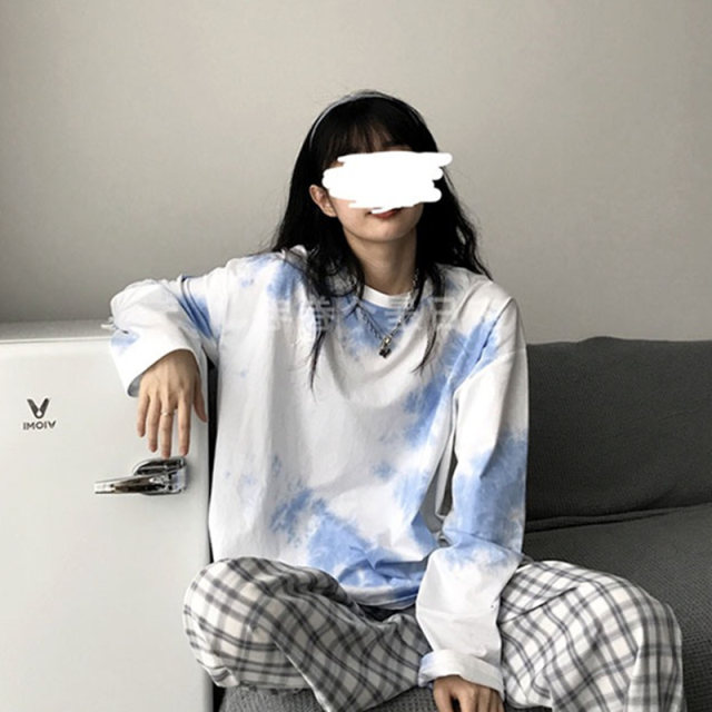 2024 Early Autumn New Design Upper Clothes Summer Loose Tie-Dye Long ...